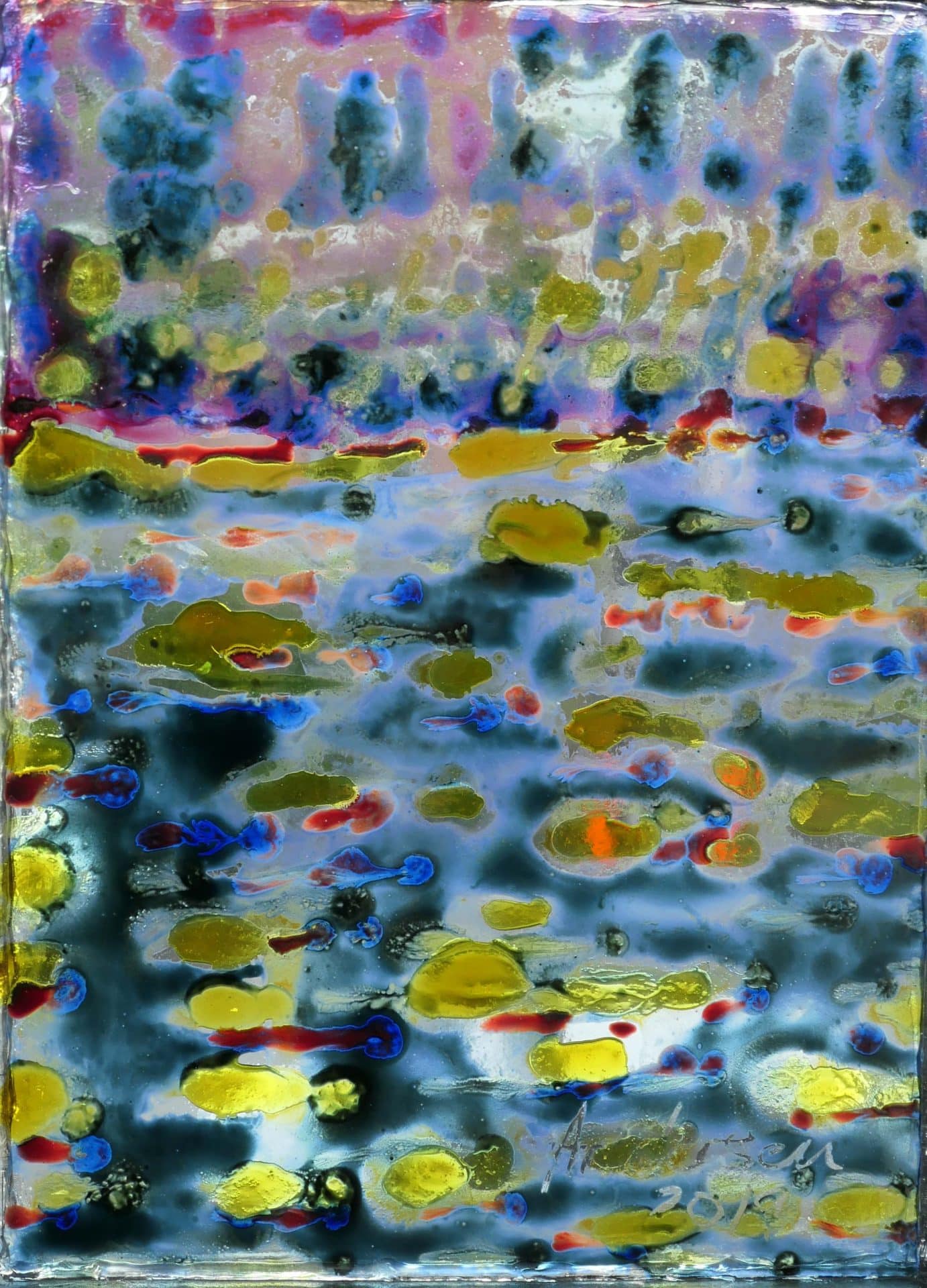 contemporary glass art works - Panel 6 - Artist Pia Andersen